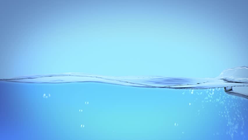 Simulated Water Wave Side View. Stock Footage Video (100% Royalty-free ...