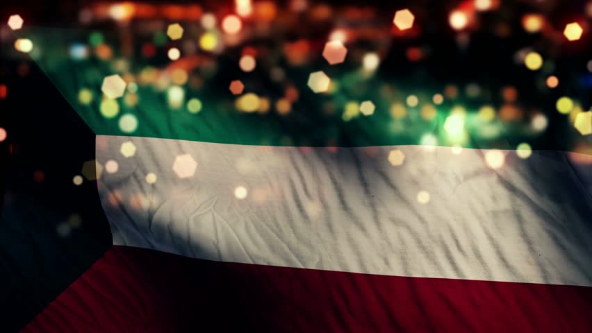 Kuwait Flag. Background Seamless Looping Animation. 4K High Definition ...