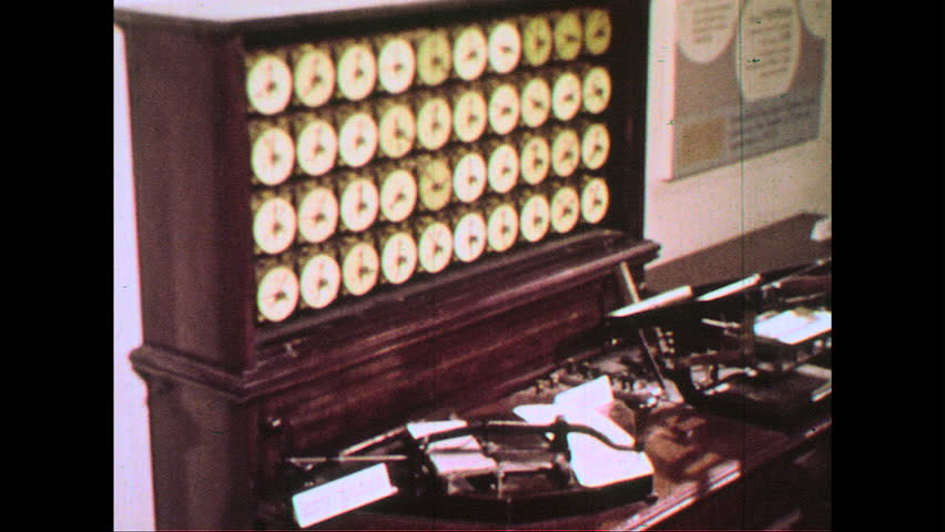 United States 1960s :a Tabulating Stock Footage Video (100% Royalty ...