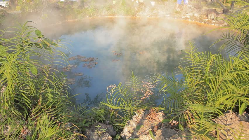 Smoke from Natural Hot Springs Stock Footage Video (100% Royalty-free ...