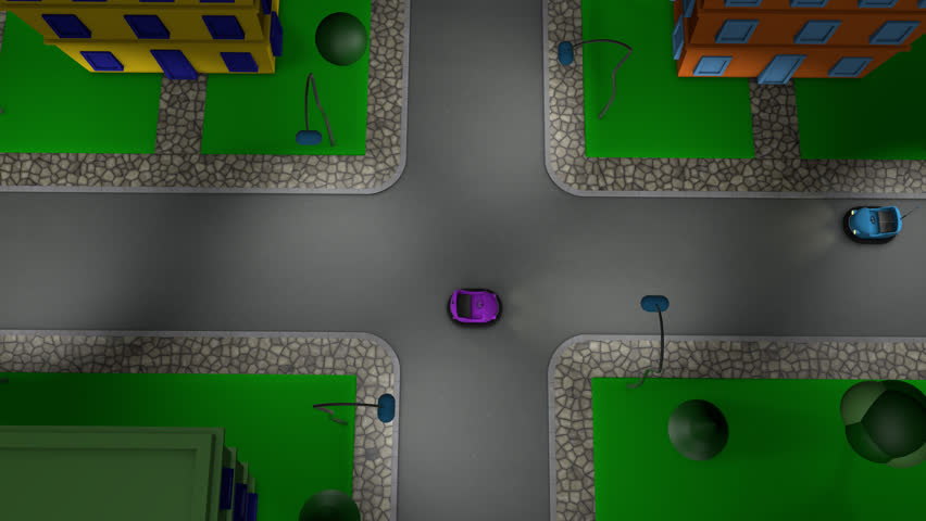 Crossroad Animation Render Stock Footage Video (100% Royalty-free ...