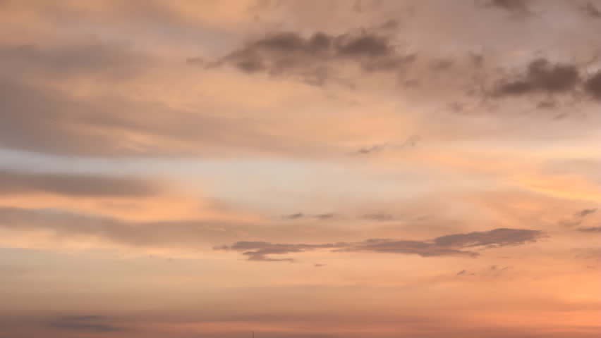 Warm Colored Clouds On Twilight Stock Footage Video (100% Royalty-free ...