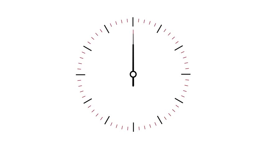 Clock Counting Down 12 Hours Stock Footage Video (100% Royalty-free ...