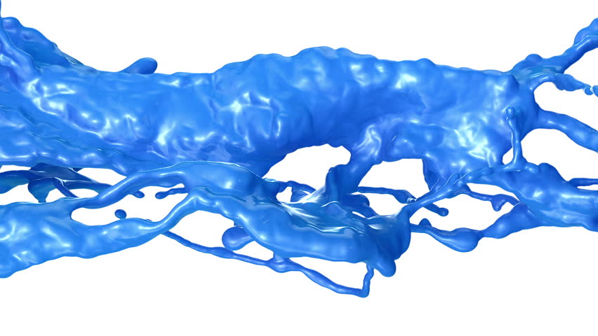 Colored Paint Splash. Slow Motion.with Stock Footage Video (100% ...