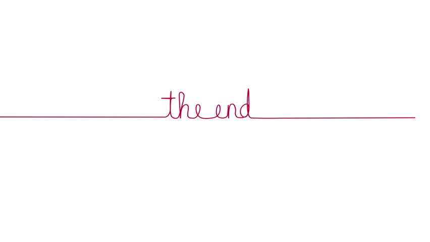 「Handwritten the End Text Sign.」の動画素材（完全ロイヤリティフリー）9020683 | Shutterstock