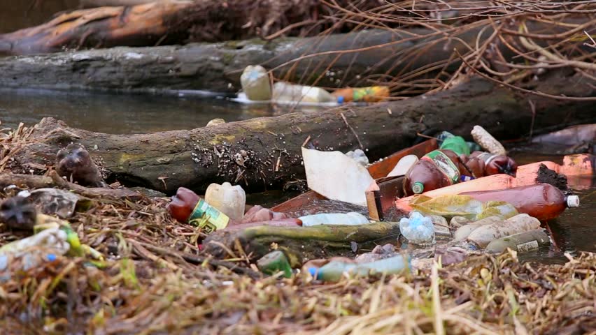 Stock video of trash on ground and in water. | 9180893 | Shutterstock
