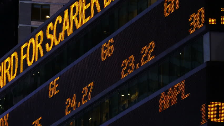 Stock Market LED Ticker Board Stock Footage Video 872272 | Shutterstock