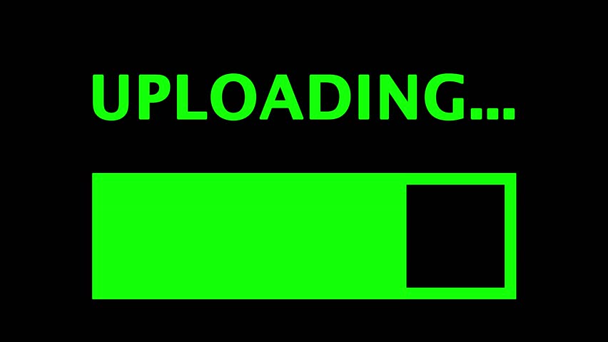 Stock video of simple uploading text with progress bar. | 9563933 ...