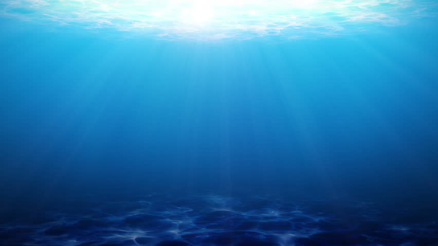 Relaxing Tropical Underwater Scene With Rays Of Light Through Waves ...