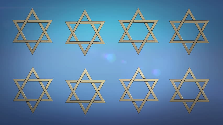 Background Animation Of Clouds And Star Of David Stock Footage Video ...