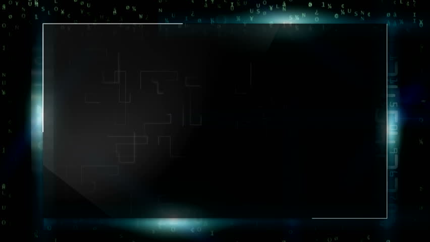 Sci Fi Screen Overlay. Futuristic Frame With Alpha Channel. Video ...