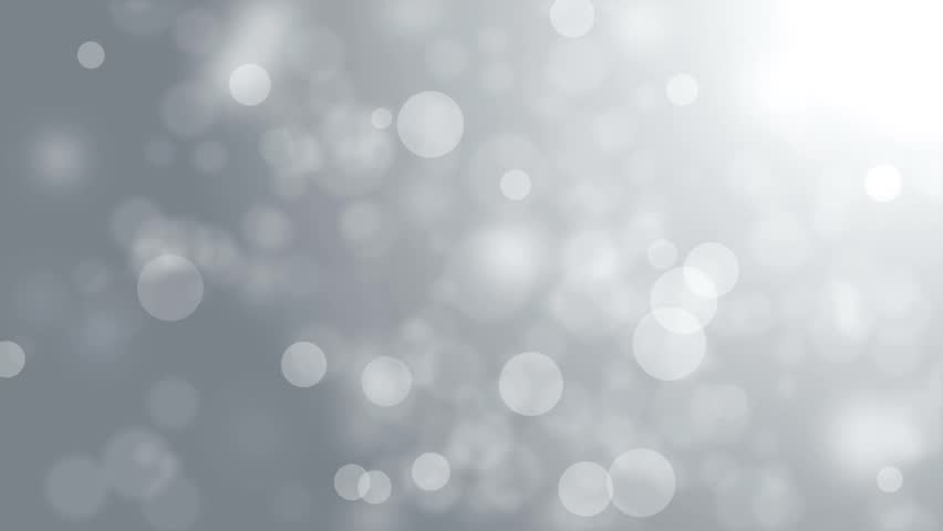 Moving Gloss Particles On Grey Background Loop. Slow Motion. Soft ...