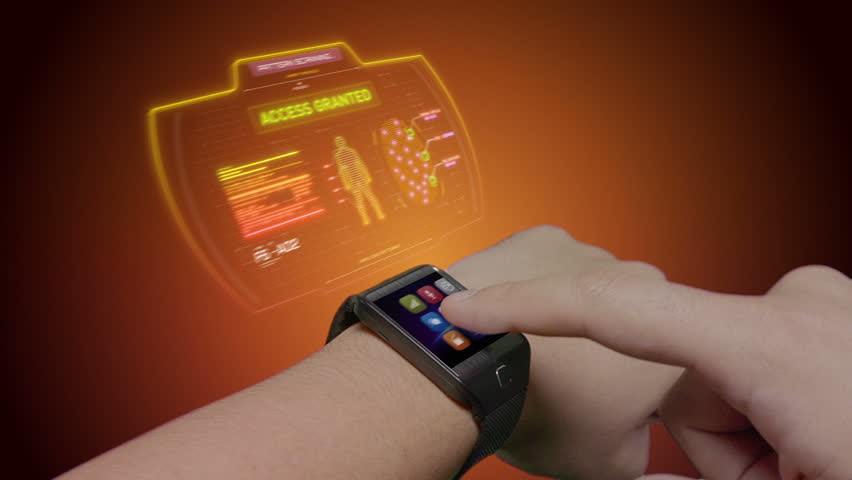 Futuristic Smart Watch Technology 库存影片视频 9770810 | Shutterstock