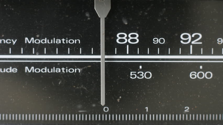 Old Style Radio Dial Tuning Stock Footage Video (100% Royalty-free ...