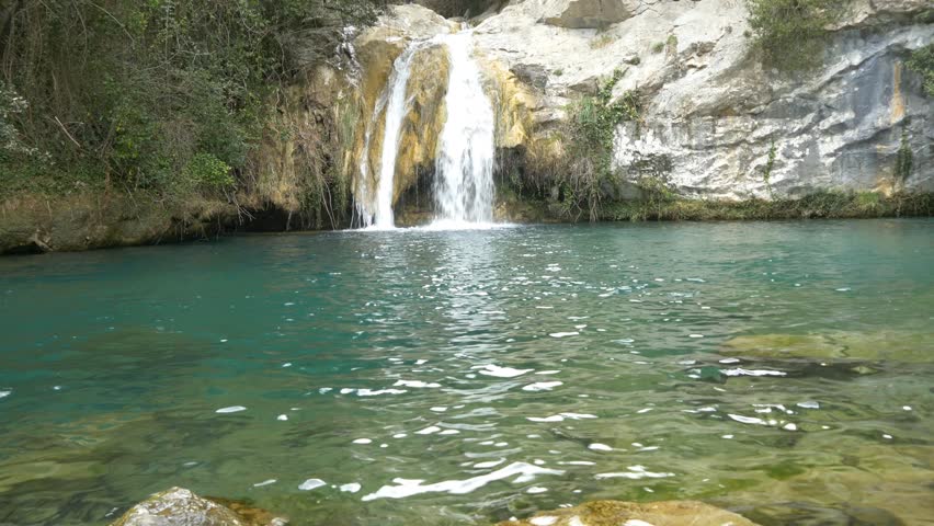 4k Waterfall Water Fall Mountain Landscape River Powerfull Drop Cold ...